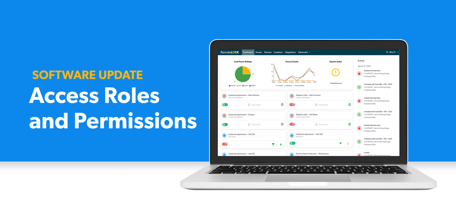 Software Update: Configuring Access Roles and Permissions | RemoteLock